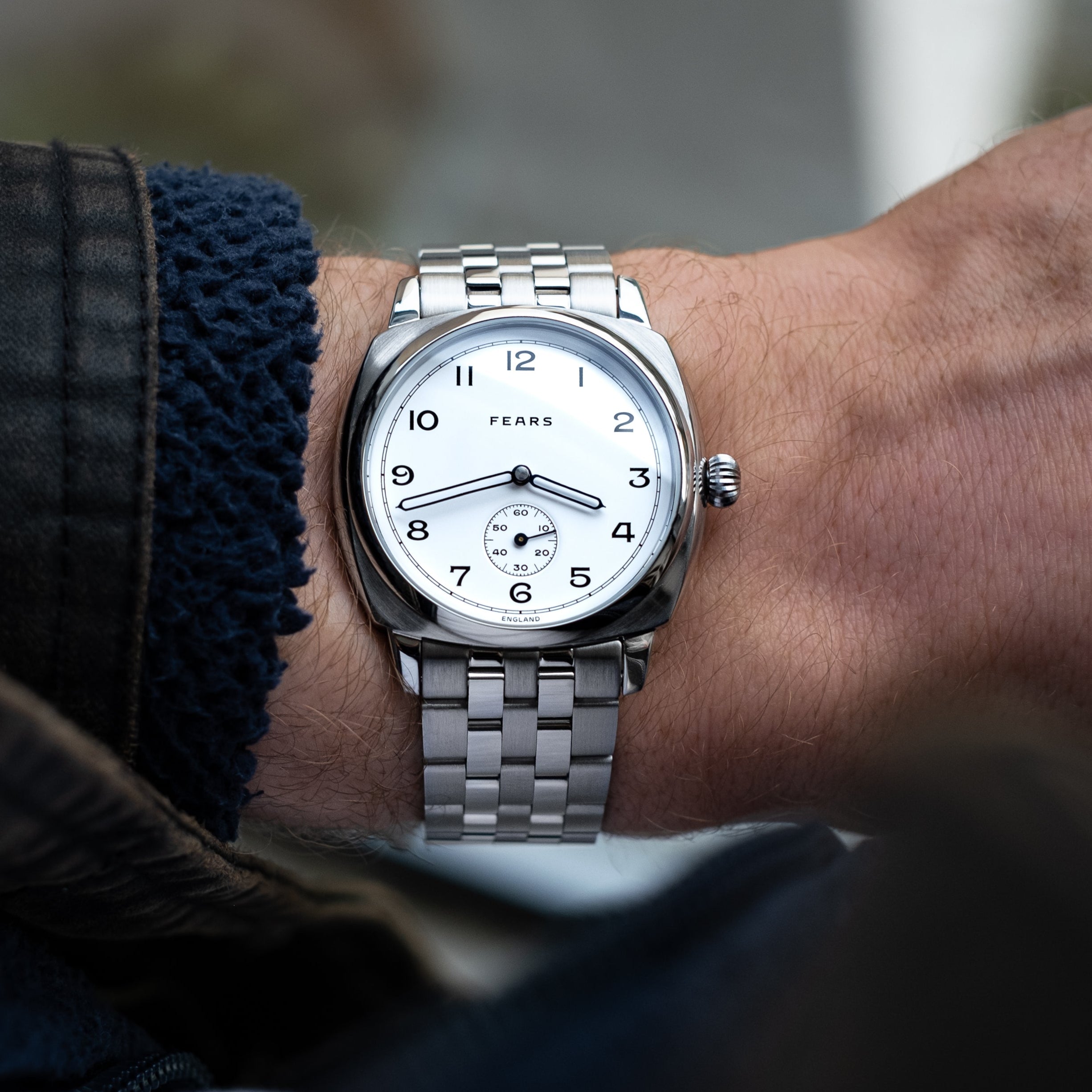 Fears Brunswick 38 - Polar White – Fears Watch Company Limited