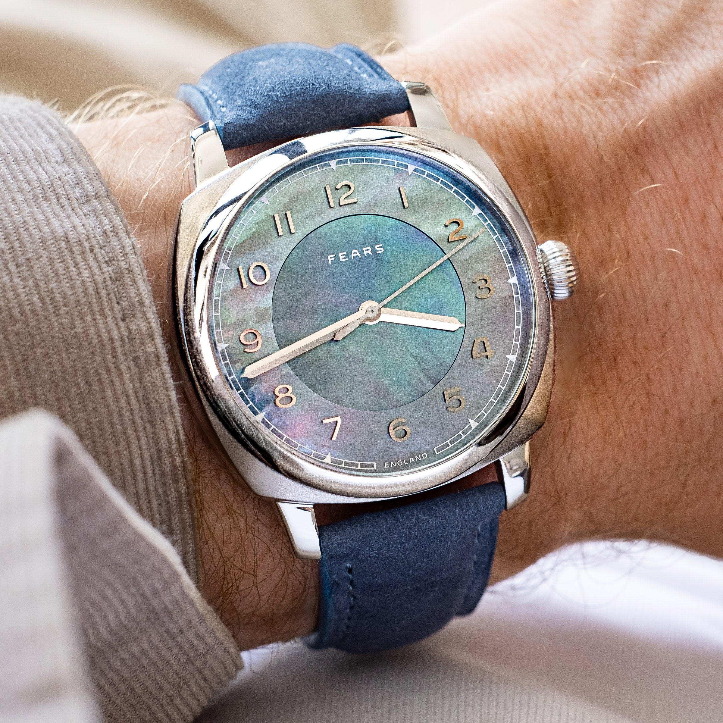 Fears Brunswick 40 - 'Aurora' Mother of Pearl – Fears Watch Company Limited