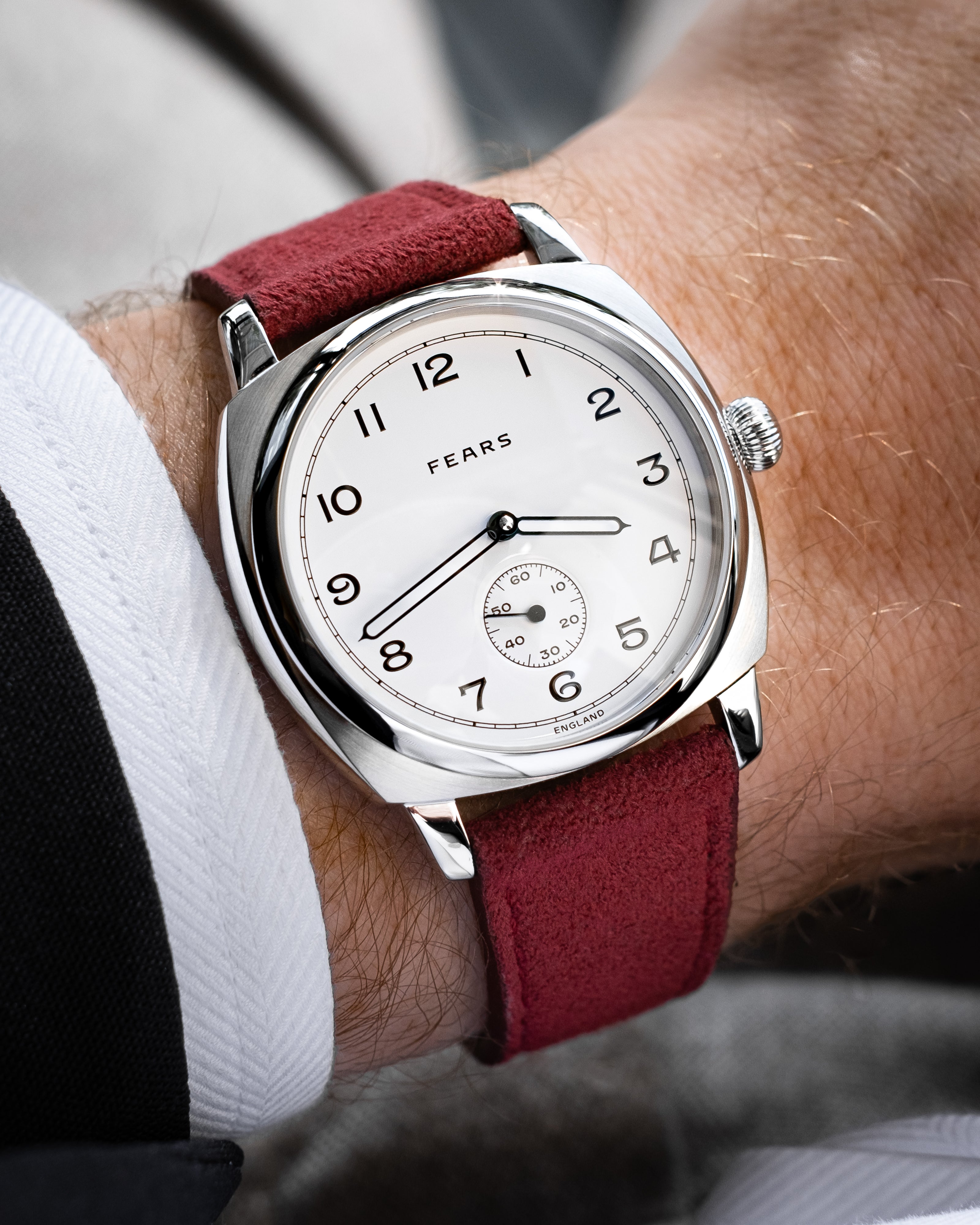 Fears Brunswick 38 - Polar White – Fears Watch Company Limited